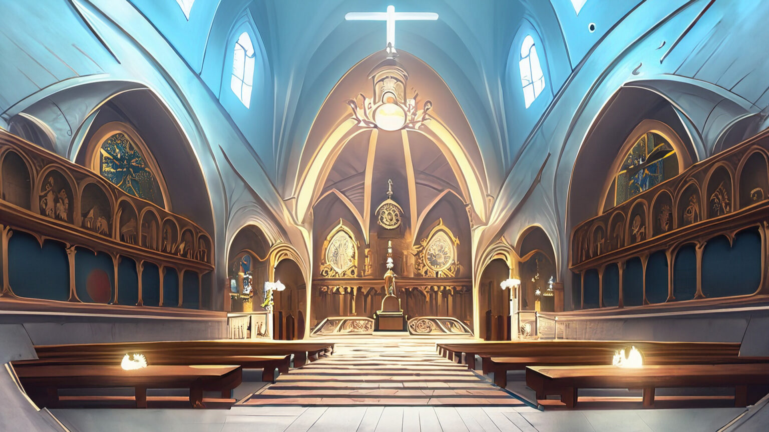 【フリー素材】TRPGに使えそうな教会の背景イラストをまとめてみた | 【フリー素材】ゲームまてりあるず｜無料の背景イラスト