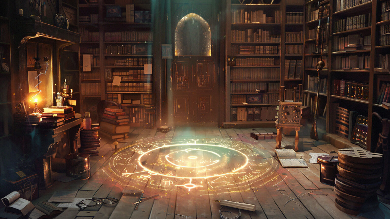 【フリー素材】魔法陣が描かれた施設（8枚）