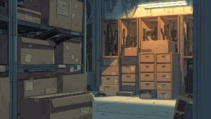 【フリー素材】怪しいビルの一室（4枚）