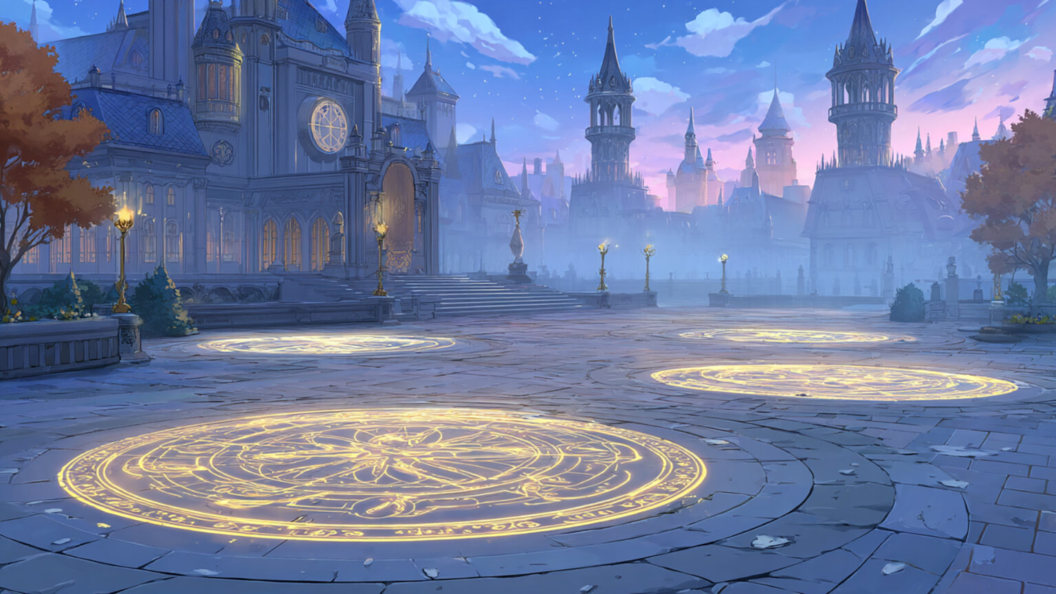 【フリー素材】魔法学園（魔法学校）（4枚）